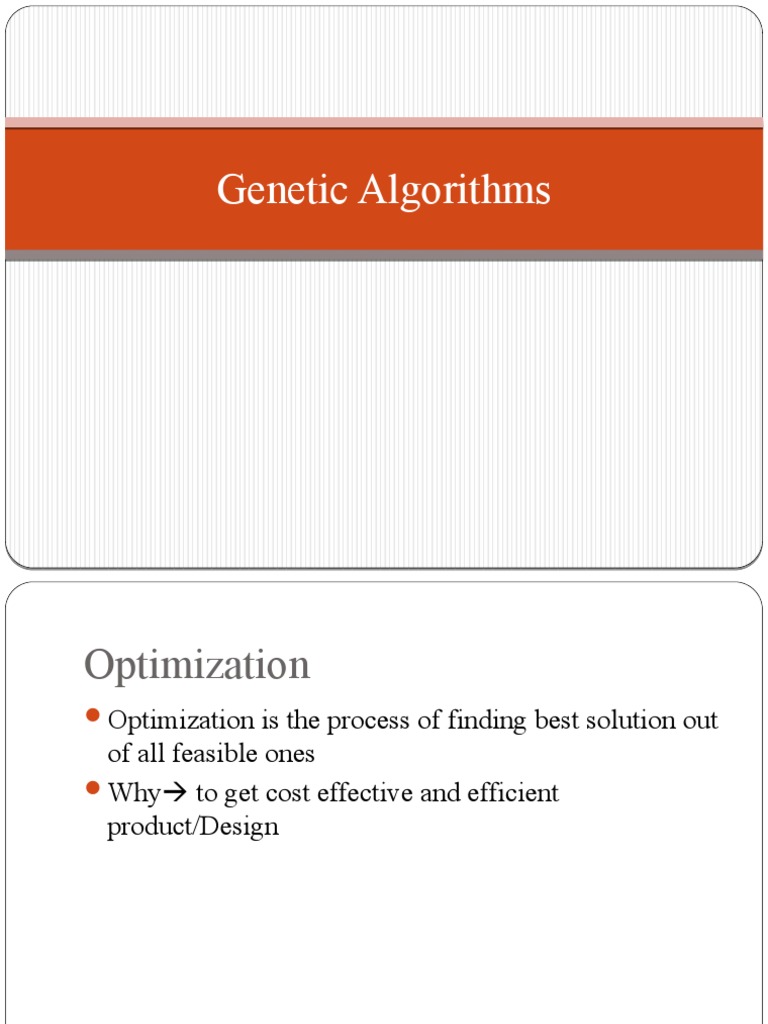 Genetic Algorithms Pdf Genetic Algorithm Fitness Biology