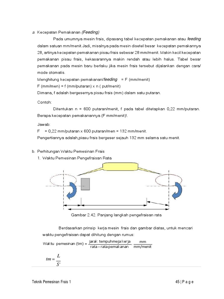 Modul Frais 11 - Parameter Mesin Frais 2 | PDF