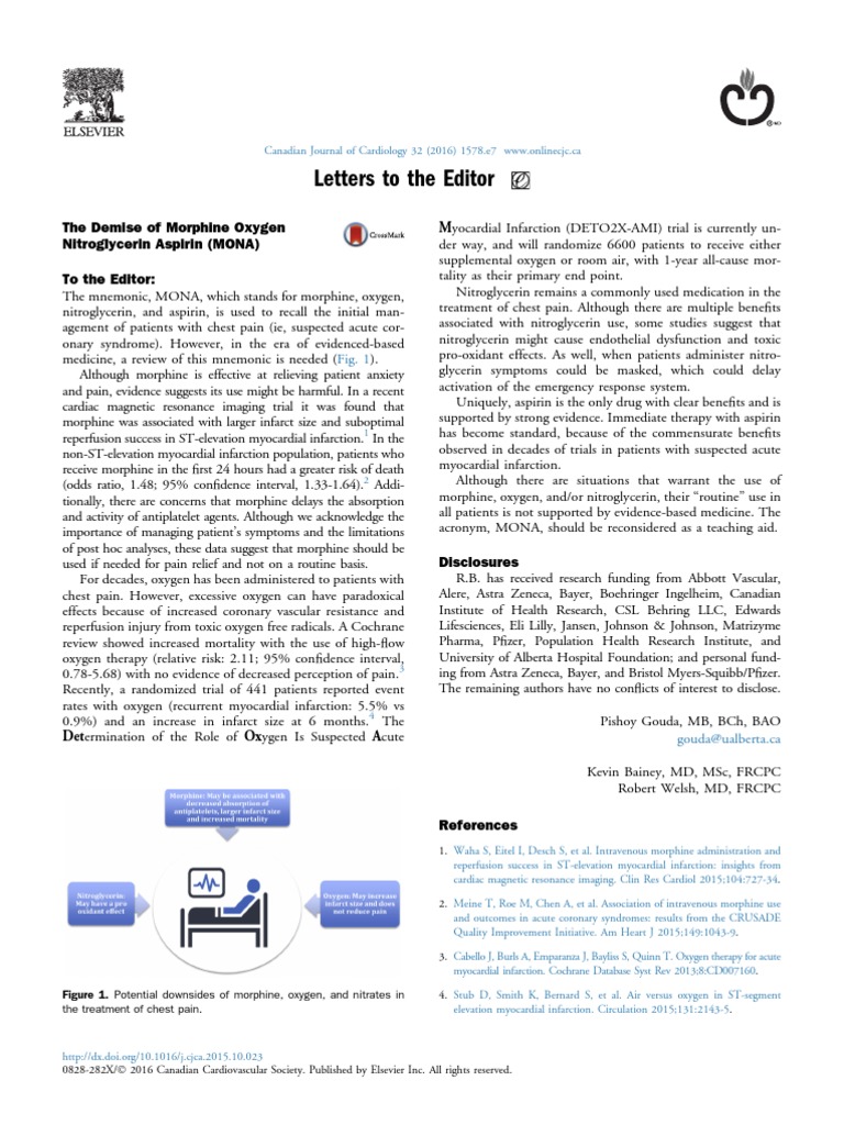 MONA For MI | PDF | Myocardial Infarction | Aspirin