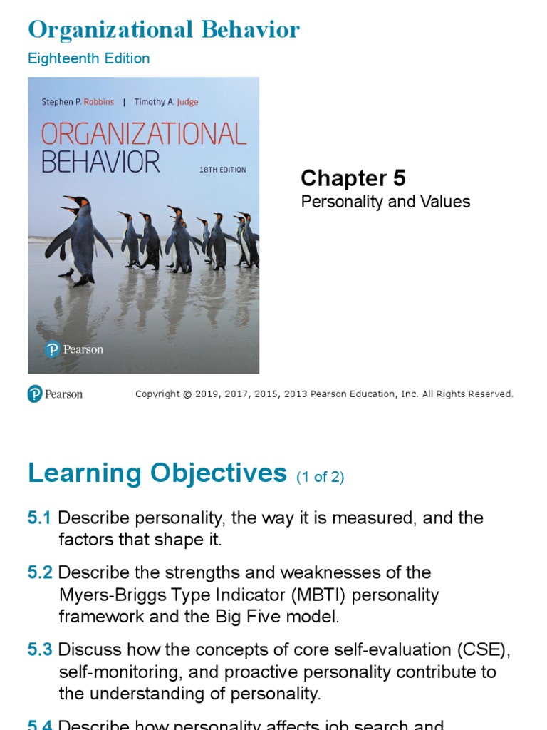 Organizational Behavior: Eighteenth Edition | PDF | Extraversion And ...