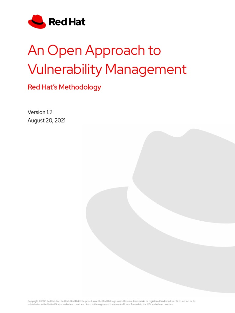 Red Hat Open Approach Vulnerability Management 1 - 2 | PDF ...