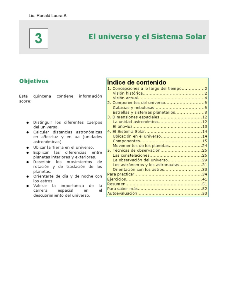 Explorando el universo: una introducción al Sistema Solar y sus ...