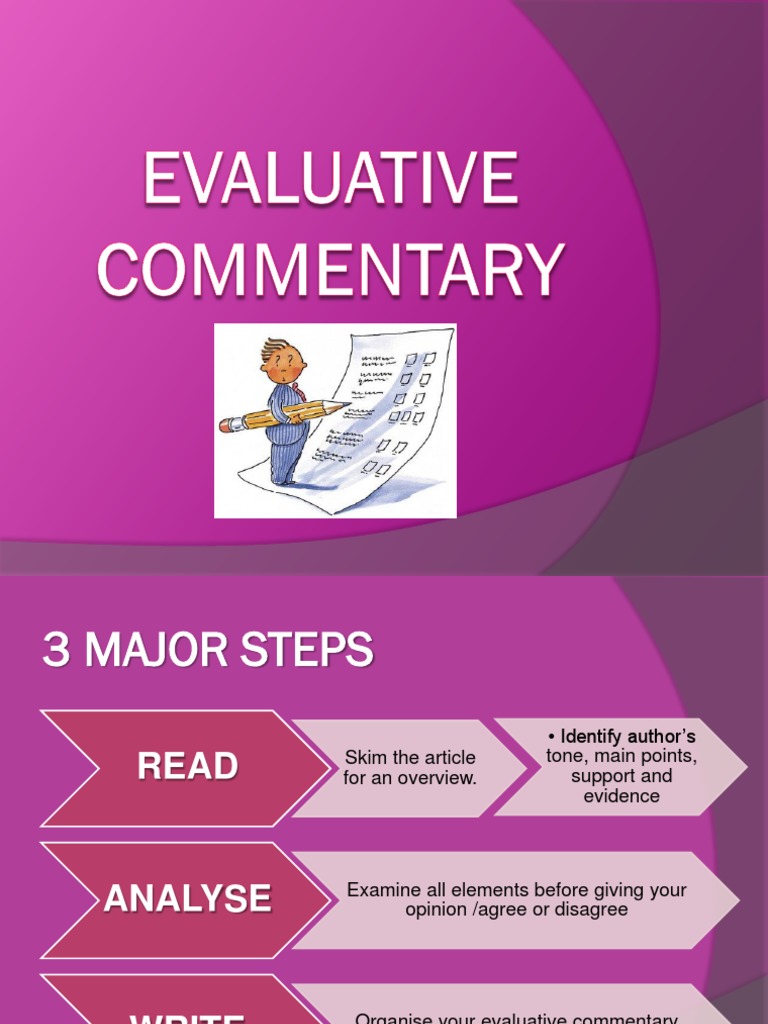 Evaluative Commentary | PDF | Information And Communications Technology ...