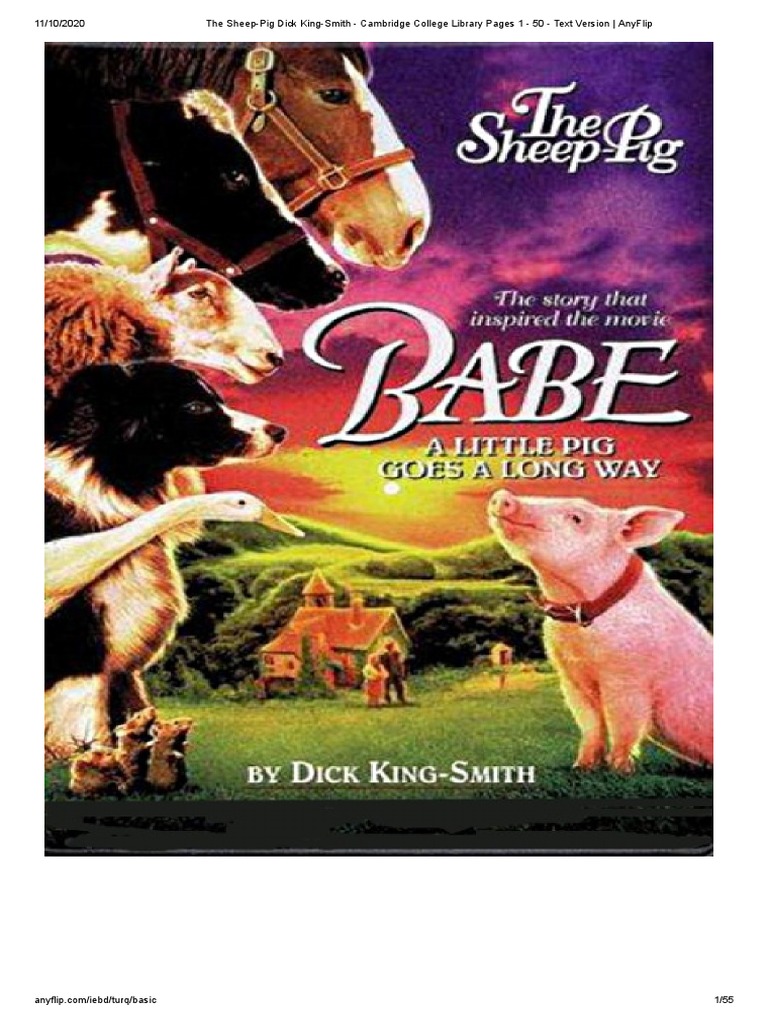 The Sheep-Pig Dick King-Smith - Cambridge College Library Pages 1 - 50 ...