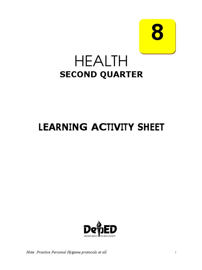 Grade 8 Q2 Health LAS | PDF | Pregnancy | Childbirth