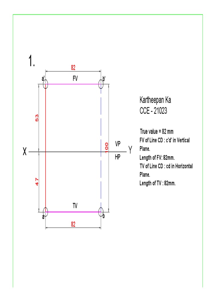 CAD Projection Measurements and Views | PDF