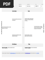 The Value Proposition Canvas - Official Template From Strategyzer | PDF