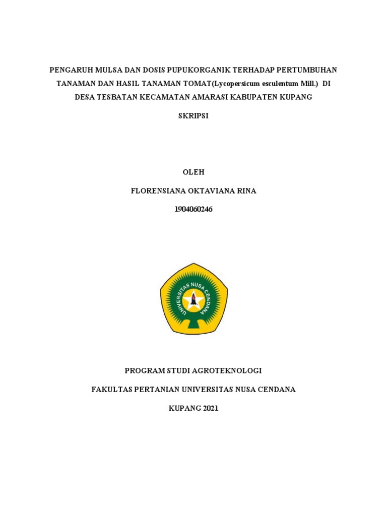 Proposal - Metode Ilmiah (Florensiana O.Rina) | PDF