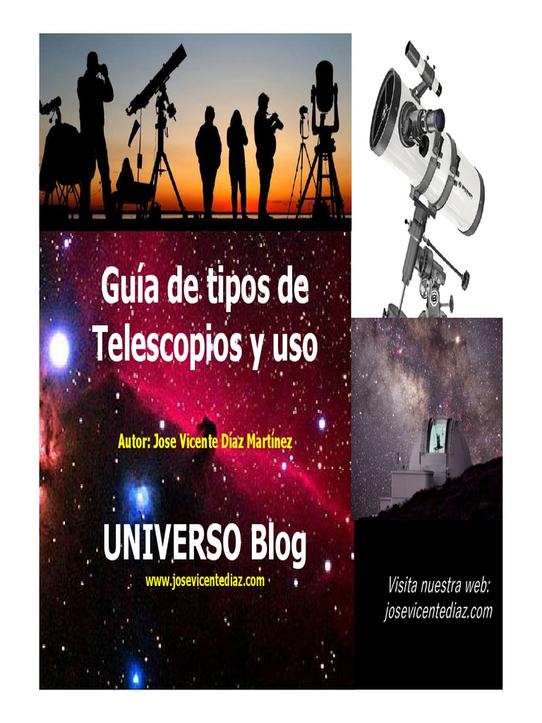 Guía de Tipos de Telescopios y Uso | PDF | Telescopio | Dispositivo de ...