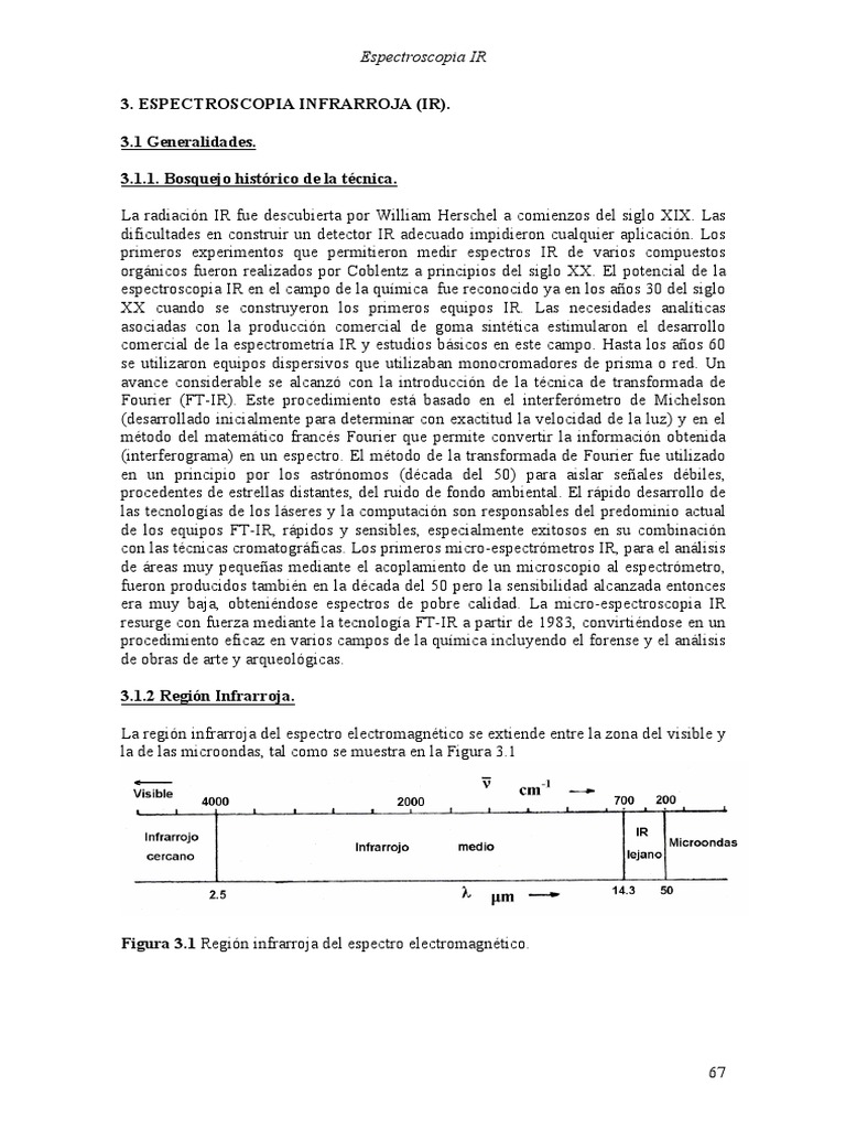 Espectroscopia IR | PDF | Espectroscopia infrarroja | Espectro ...
