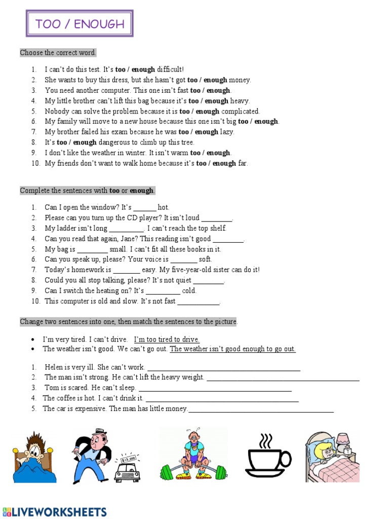 Too and Enough-Desbloqueado | PDF | Self-Improvement