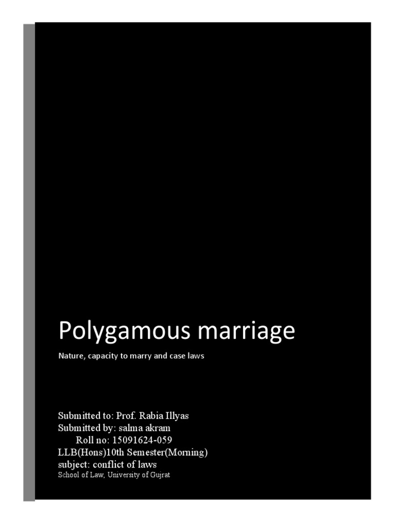 Polygamous Marriages | PDF | Marriage | Polygamy