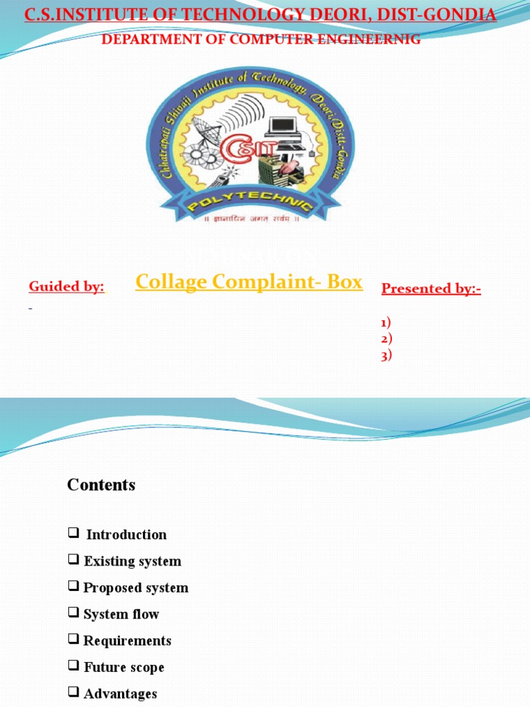 Complaint Box | PDF | Marketing | Computing