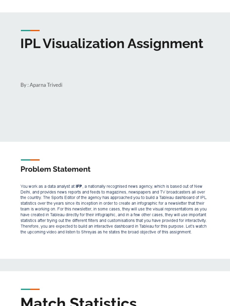 A Visual Story of IPL: An Interactive Tableau Dashboard for IPL Match ...