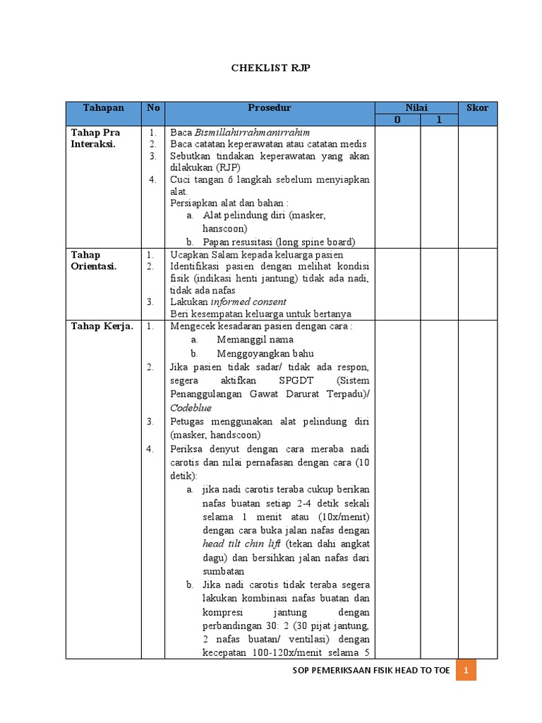Panduan Lengkap RJP: Prosedur dan Evaluasi | PDF | Pengembangan Diri ...