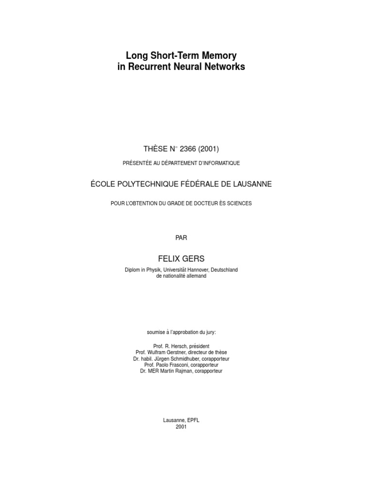 LSTM in RNN | PDF | Algorithms | Computational Science LSTM in RNN | PDF | Algorithms | Computational Science