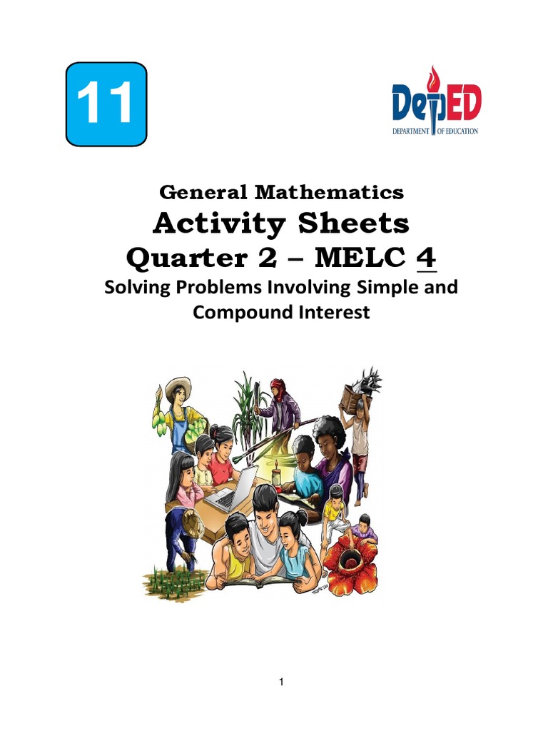QUARTER 2 - GENMATH - WEEK3 - Lesson 26 - 4 - Solving Problems ...