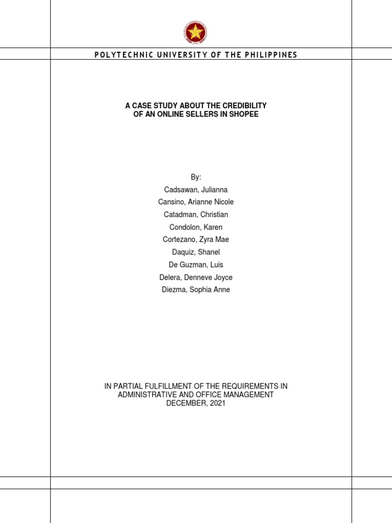 Case Study in Aom Group 2 | PDF | Sales | E Commerce