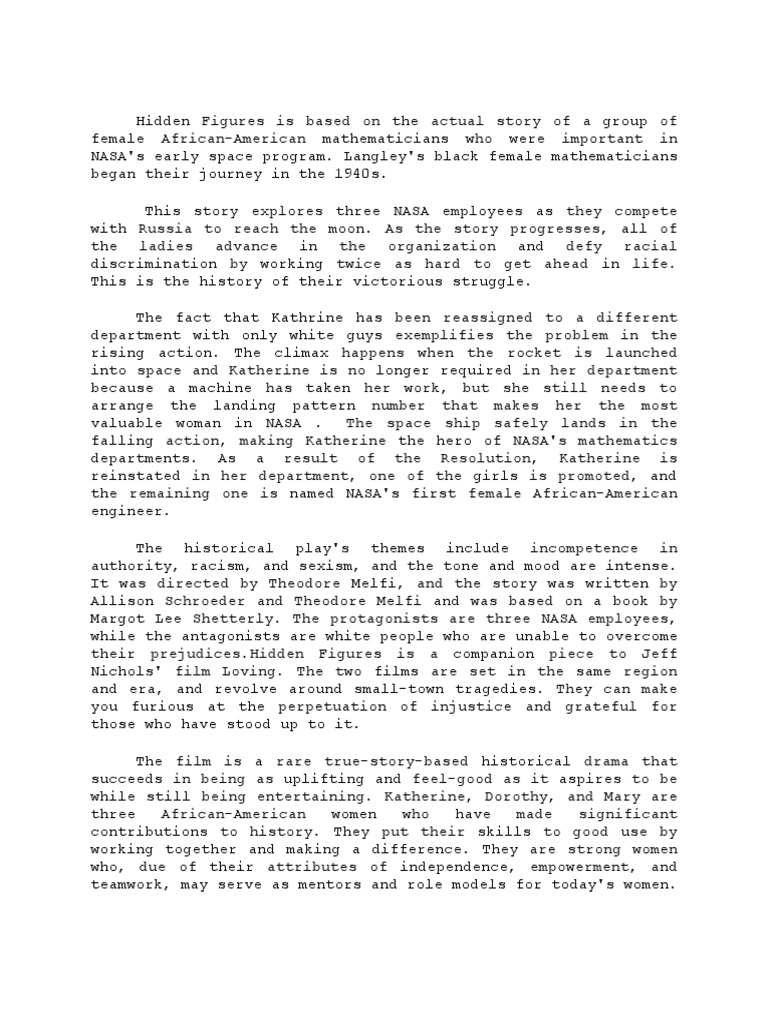 Hidden Figures | PDF | Hidden Figures