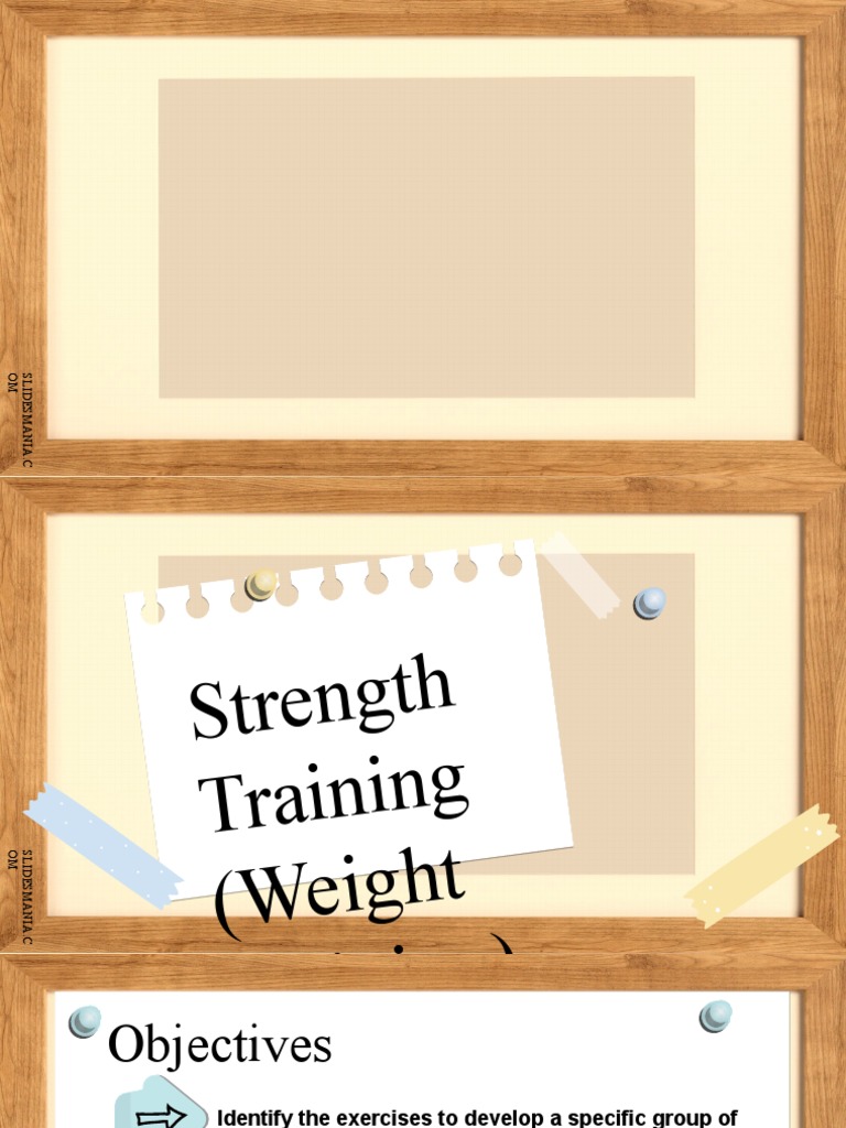 Lesson Strength Training Weight Training | PDF | Weight Training ...