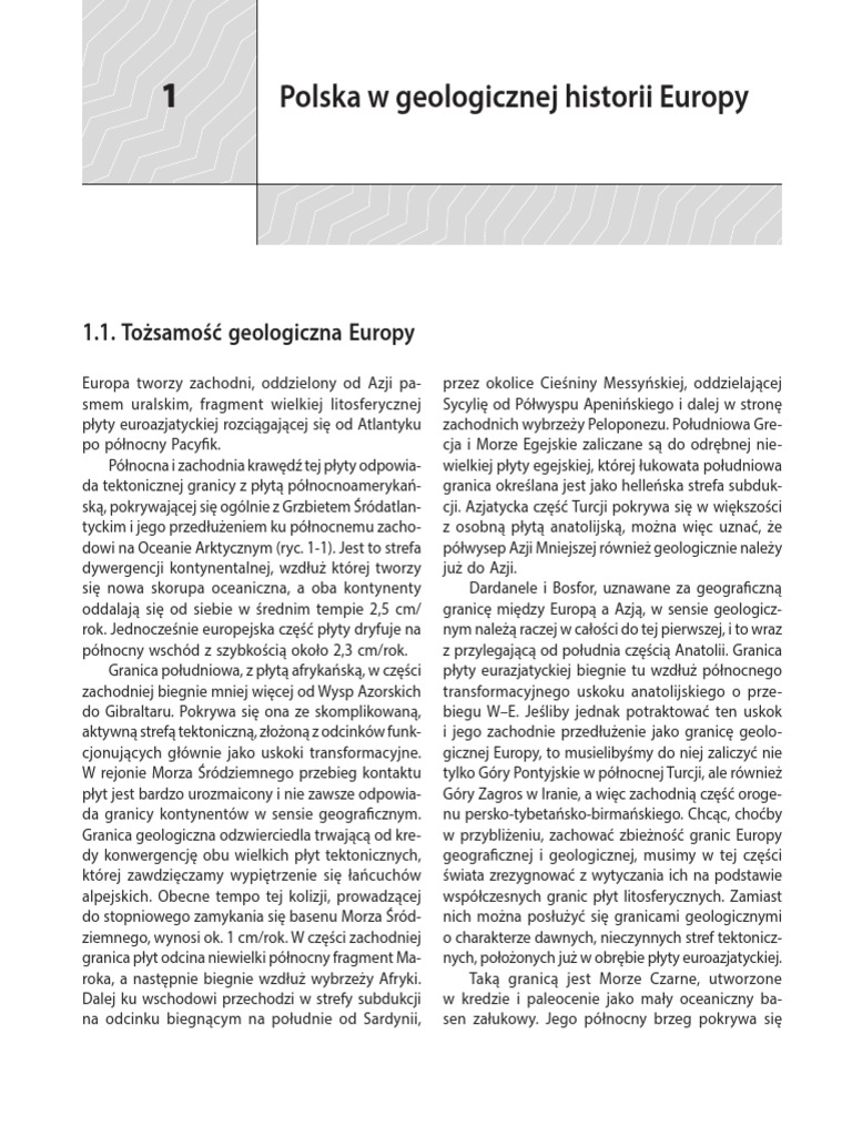 Geologiczna Historia Polski - Fragment | PDF