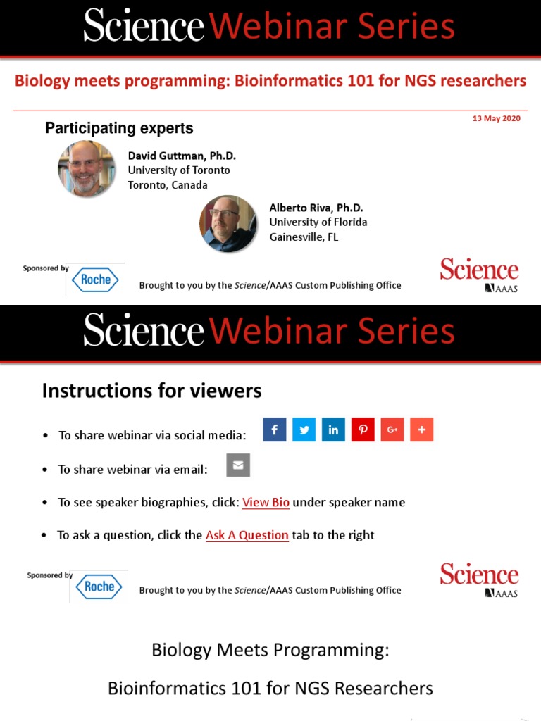 Biology Meets Programming 101 | PDF | Dna Sequencing | Bioinformatics