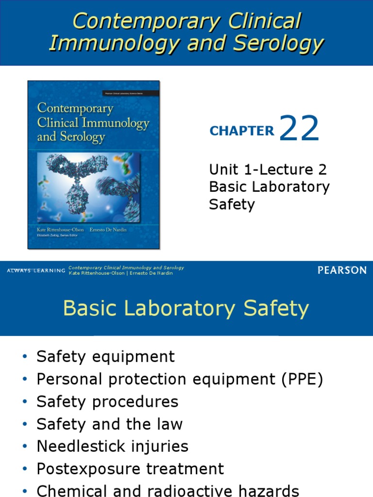 Unit 1-Lecture 2 Basic Laboratory Safety: Contemporary Clinical ...