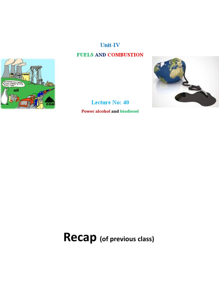 Power Alcohol and Biodiesel | PDF | Ethanol | Biodiesel
