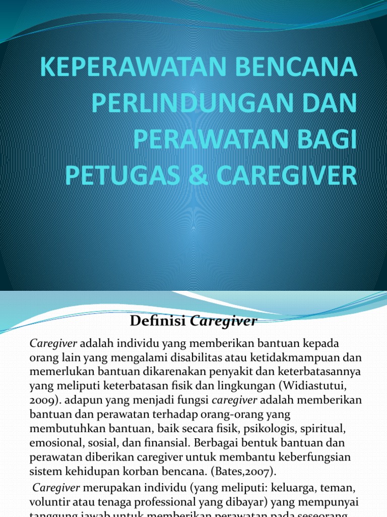 Ppt. KEPERAWATAN BENCANA | PDF