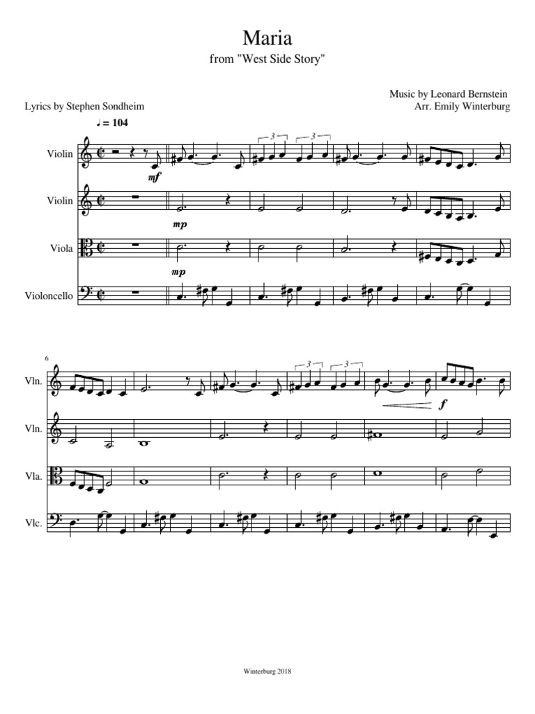 Maria: From "West Side Story" | PDF