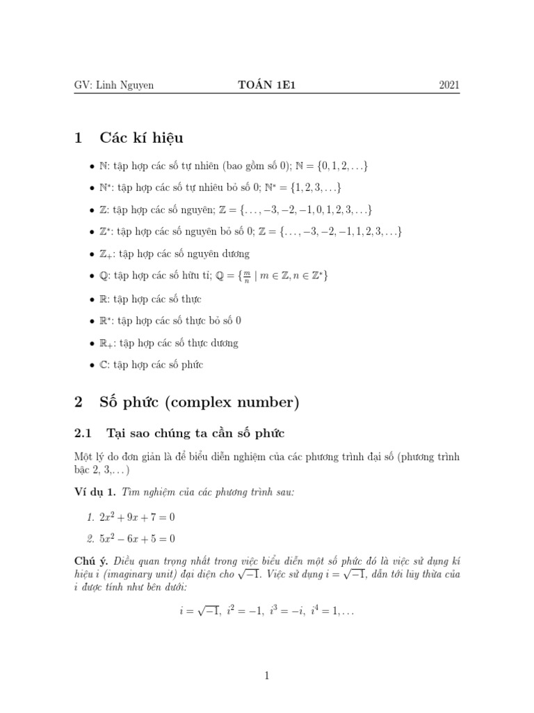 Toán 1e1 Updated | PDF