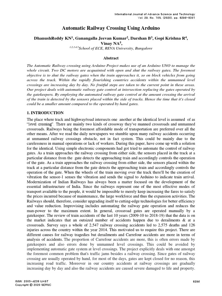 Automatic Railway Gate Control | PDF | Rail Transport | Automation