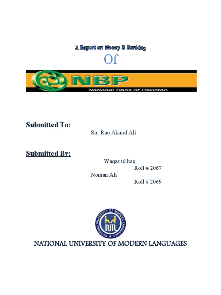 Money Banking Pdf Banks Financial Accounting