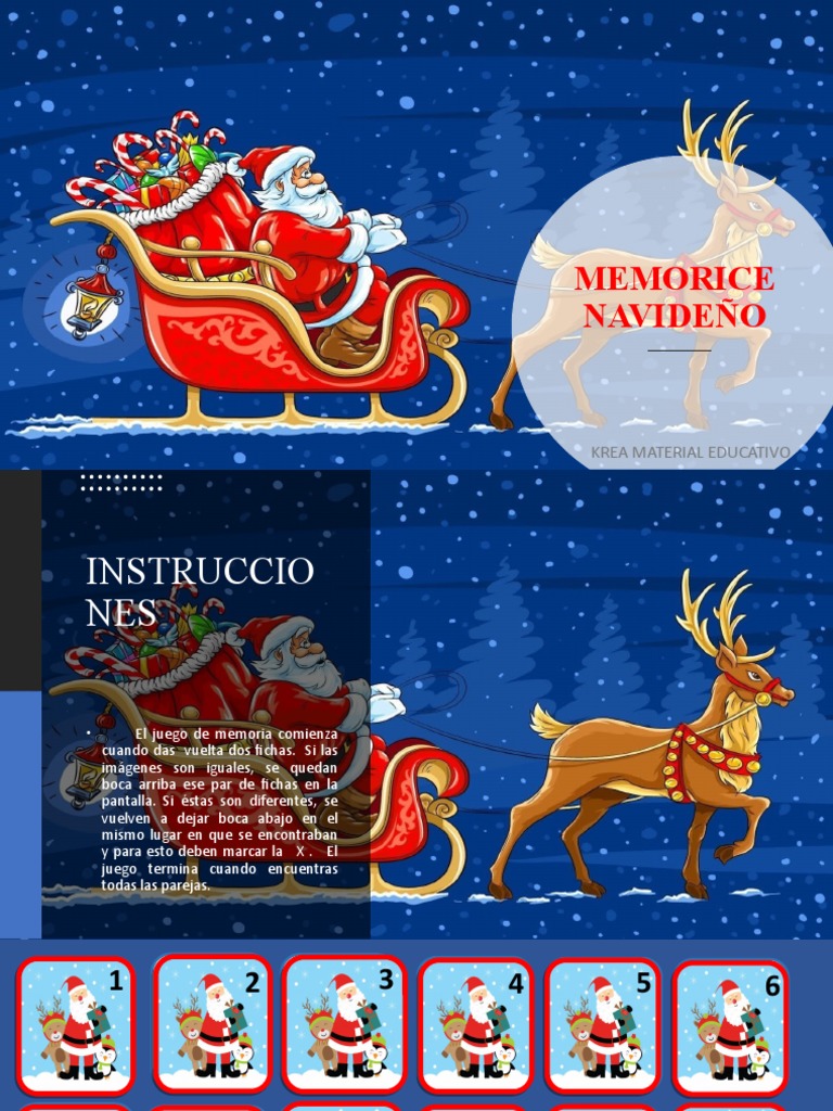 Juego de Memoria Navideño Krea | PDF