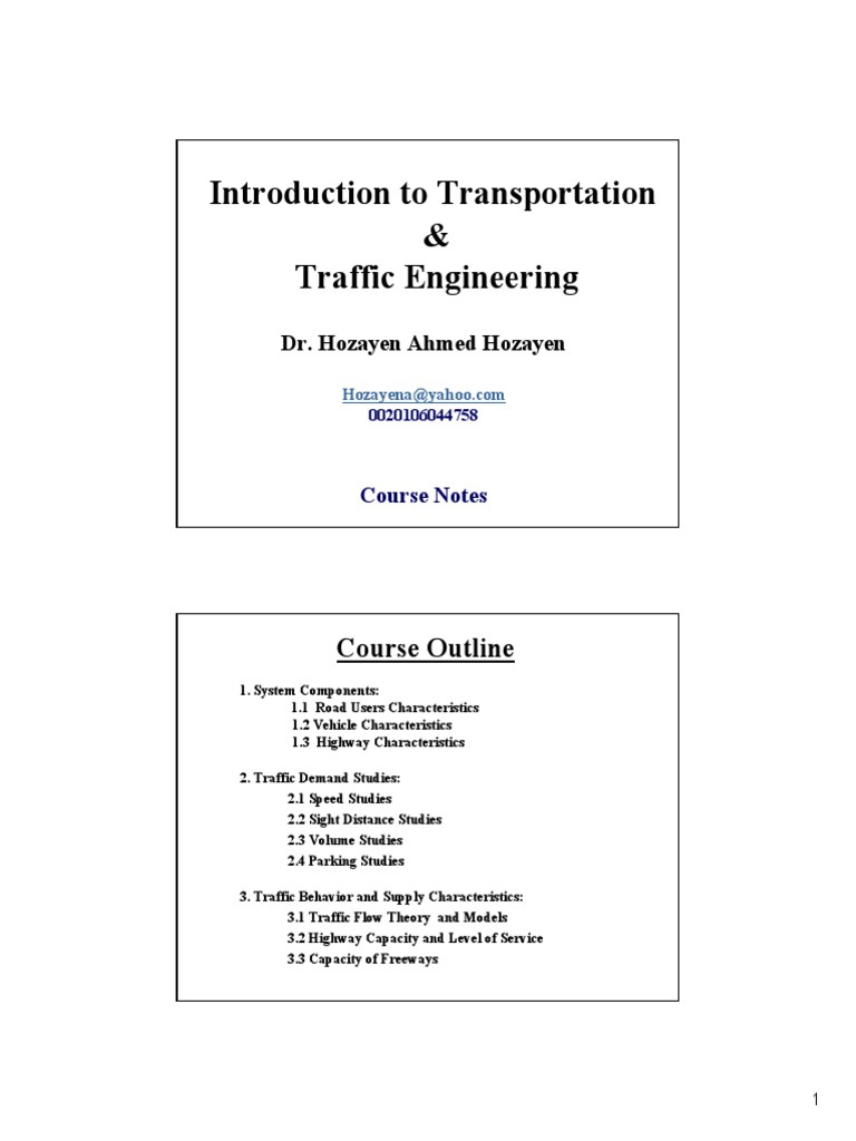 8 Total Traffic | PDF | Traffic | Transport