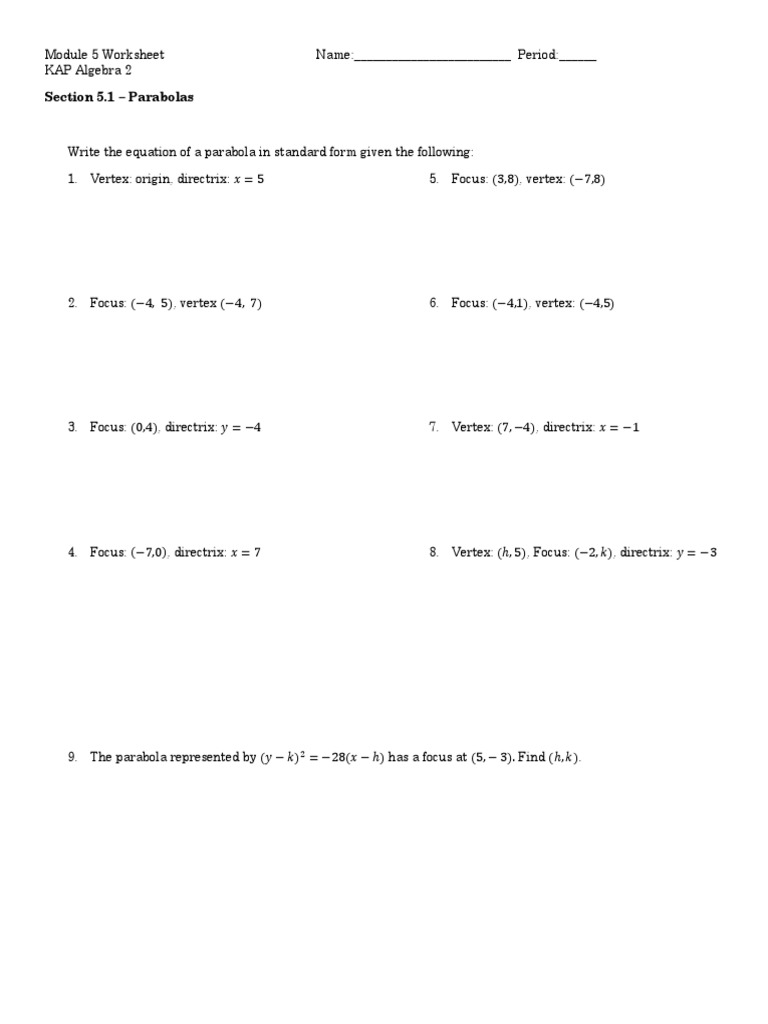 Module 5 Worksheet | Download Free PDF | Mathematics | Applied Mathematics
