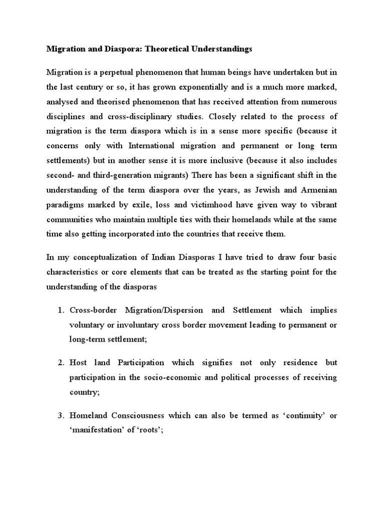 Understanding Indian Diaspora Dynamics | PDF | Human Migration | Diaspora