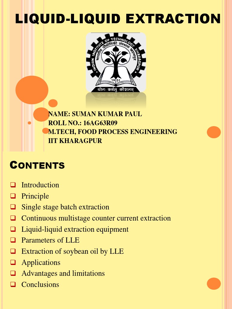 L L Extraction | PDF | Solution | Chemistry