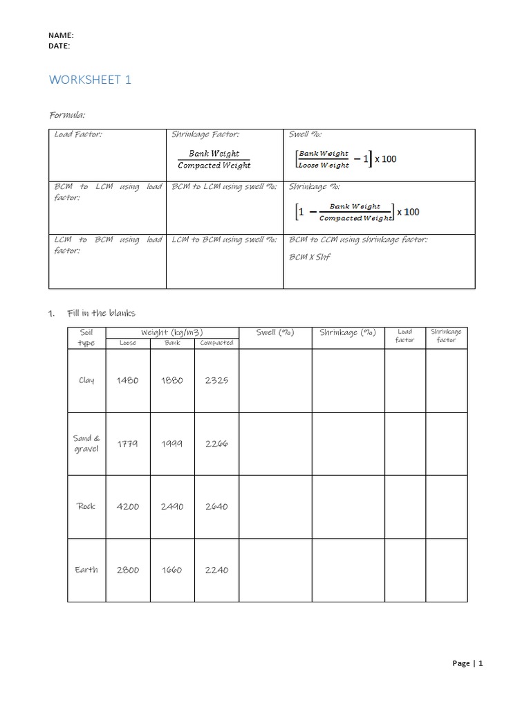 WORKSHEET 1 Earth Volume v01 | PDF | Landscape | Sedimentology