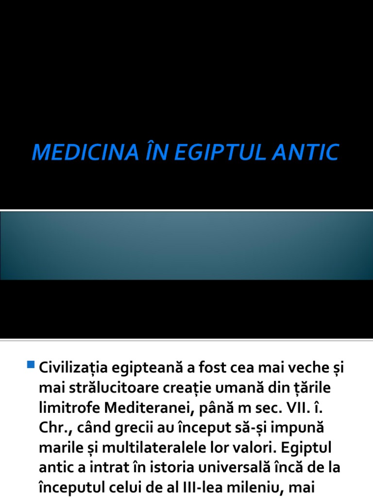 Medicina În Egiptul Antic | PDF Medicina În Egiptul Antic | PDF