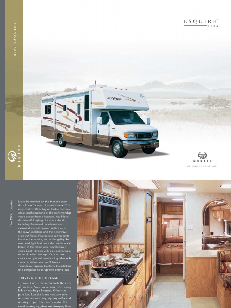 2005 Monaco Esquire 29 PBD Class C Motor 1.pdf Home Brochure 1 | PDF ...