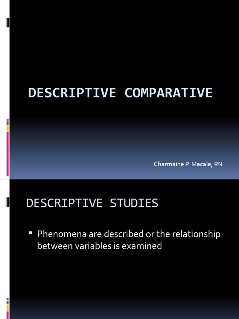 Descriptive Comparative Study Overview | PDF