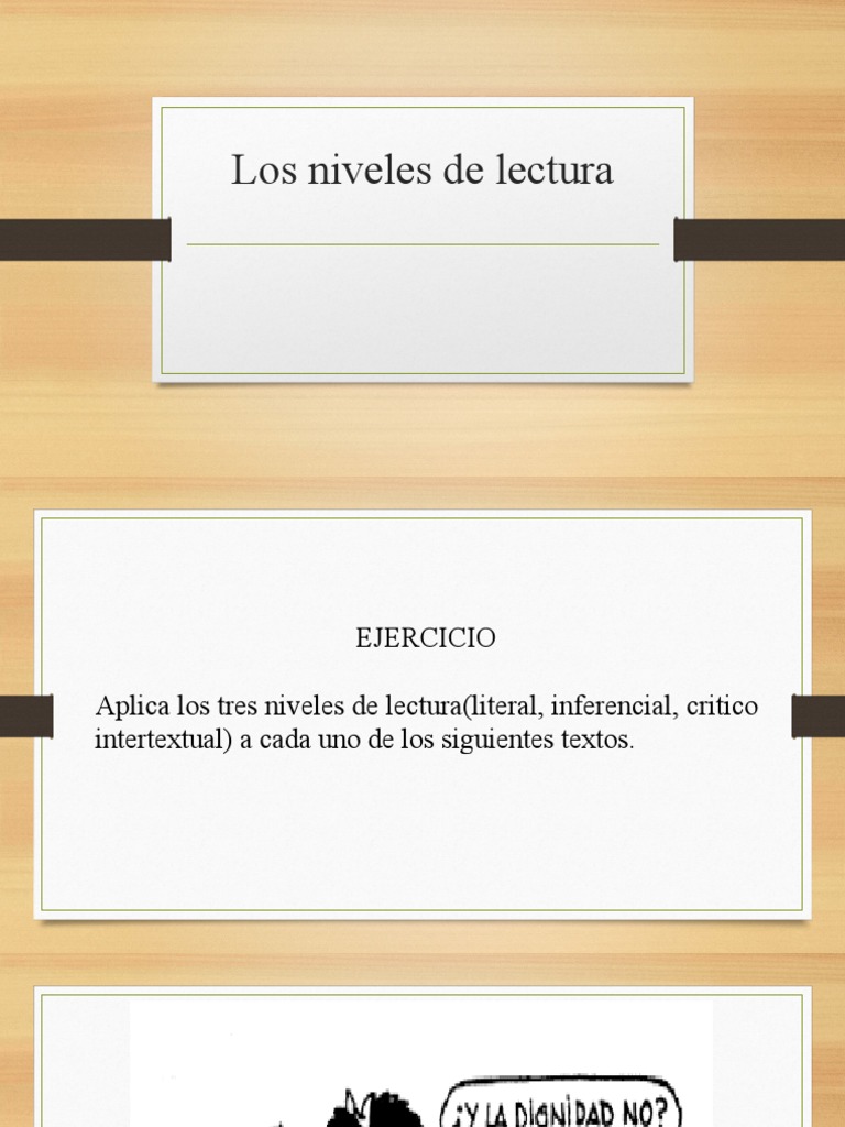 Taller de Los Niveles de Lectura 2021 - 1399013055 | PDF | Ciencias de ...