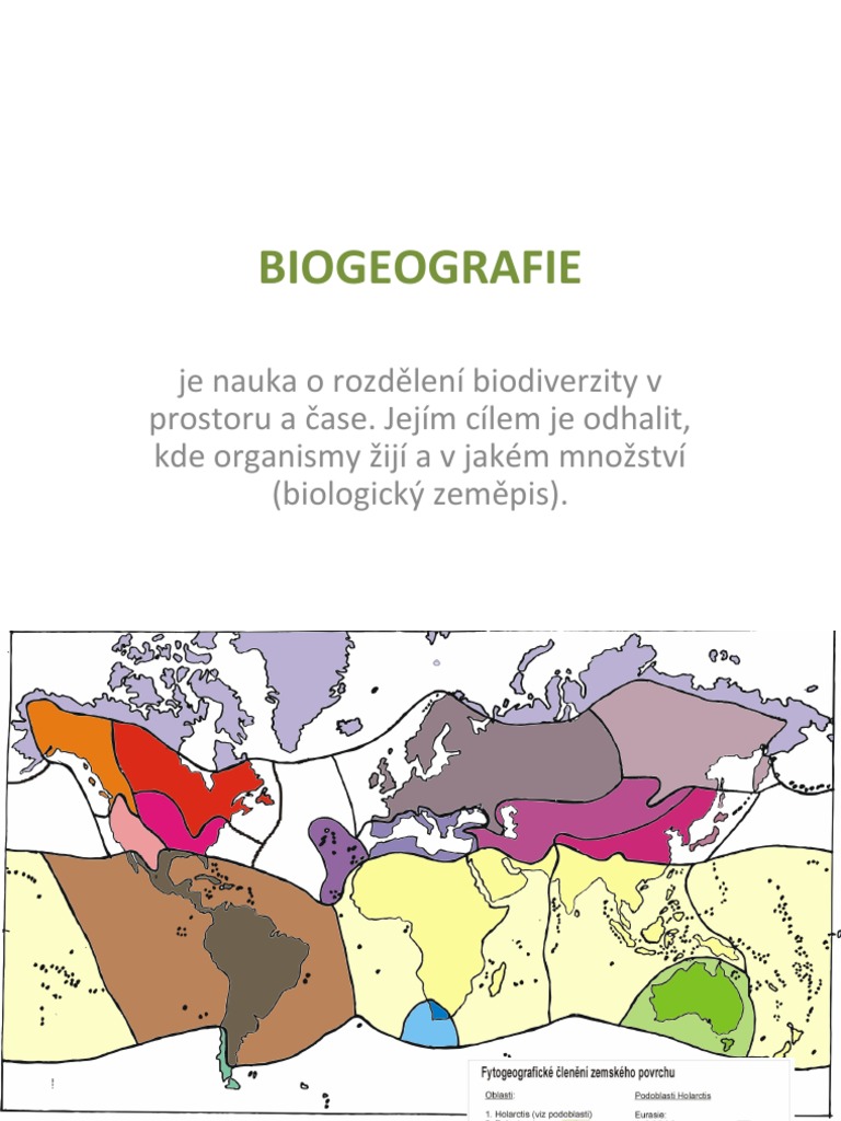 BIOGEOGRAFIE | PDF