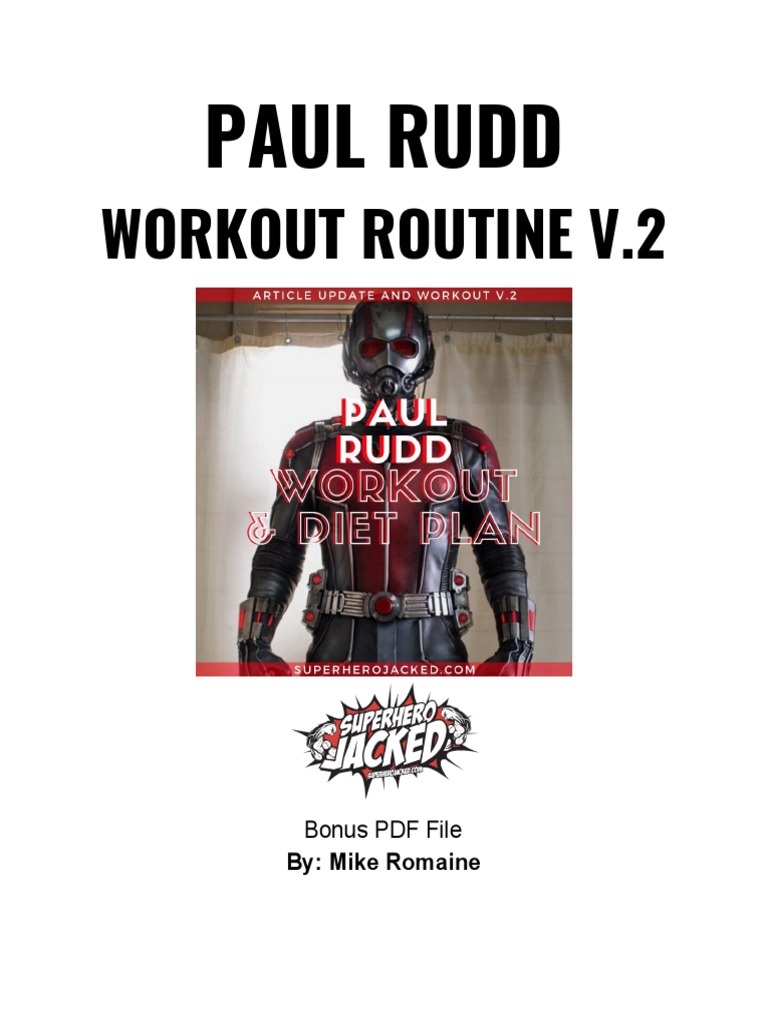 Paul Rudd Workout V.2 PDF | PDF | Kettlebell | Aerobic Exercise