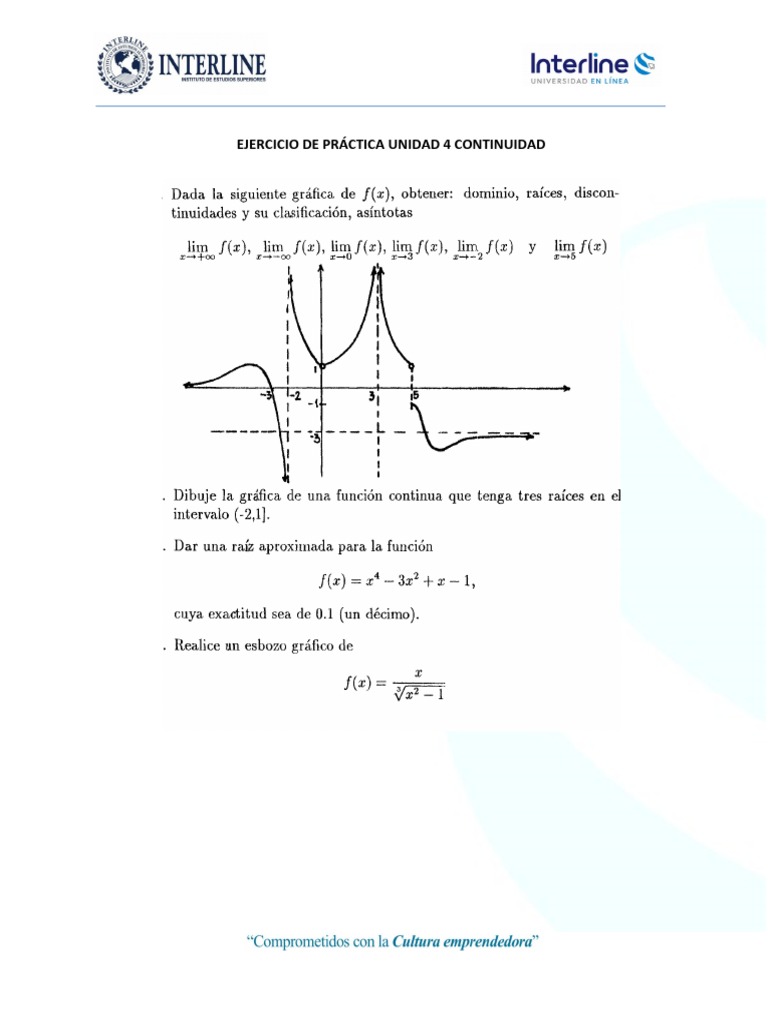 EJERCICIO DE PRÁCTICA UNIDAD 4 CONTINUIDAD | PDF