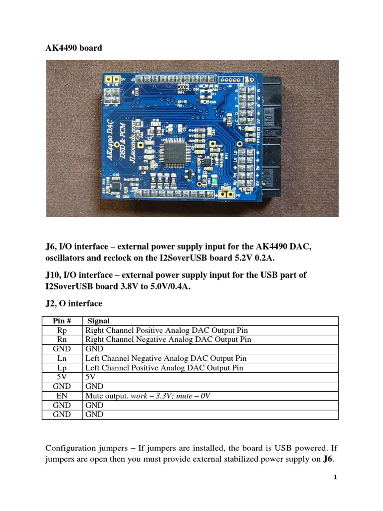 AK4490 Board | PDF | Power Supply | Usb