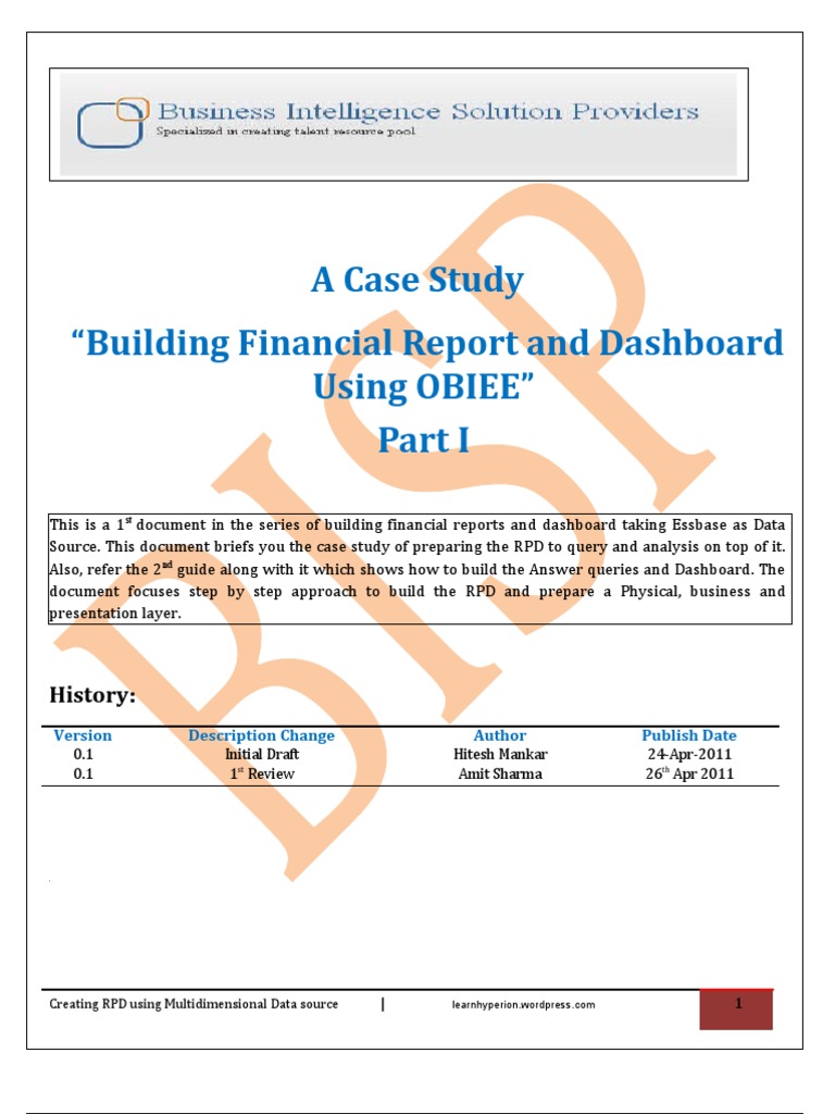 Financial Reporting RPD Using OBIEE | PDF | Oracle Database | Data Management Software
