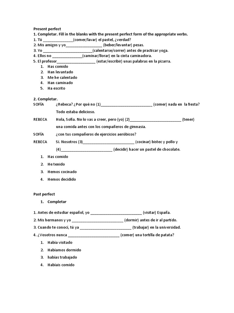 Repaso Leccion 15 | PDF