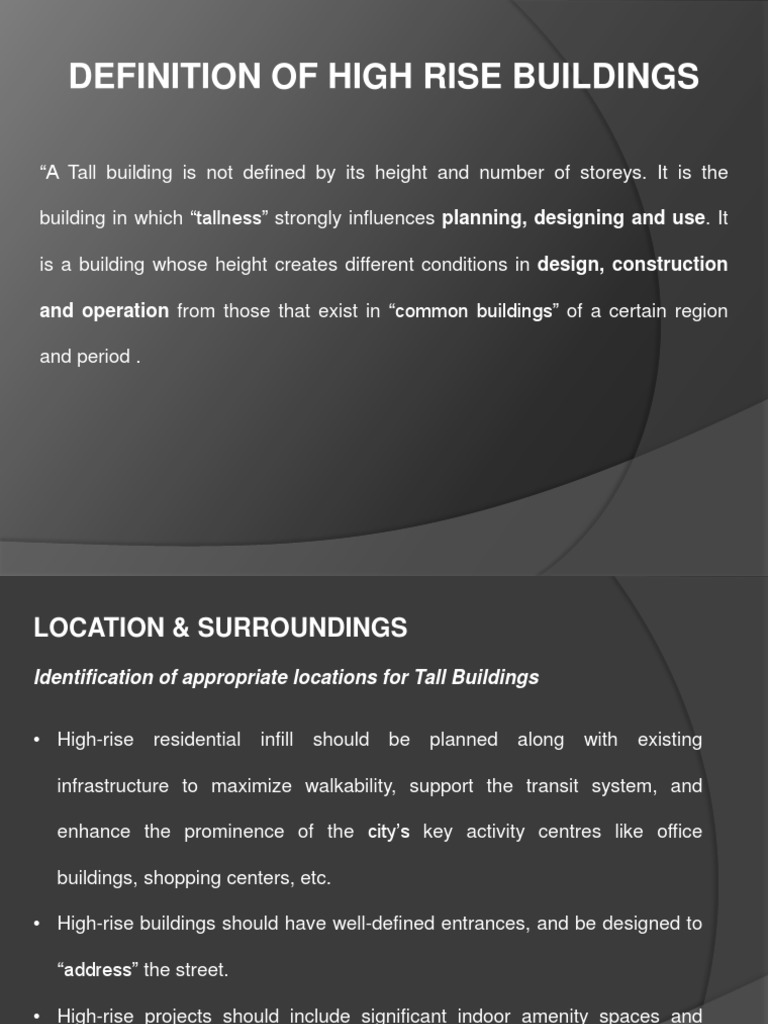 High Rise Building 2 | PDF | Elevator | Foundation (Engineering)